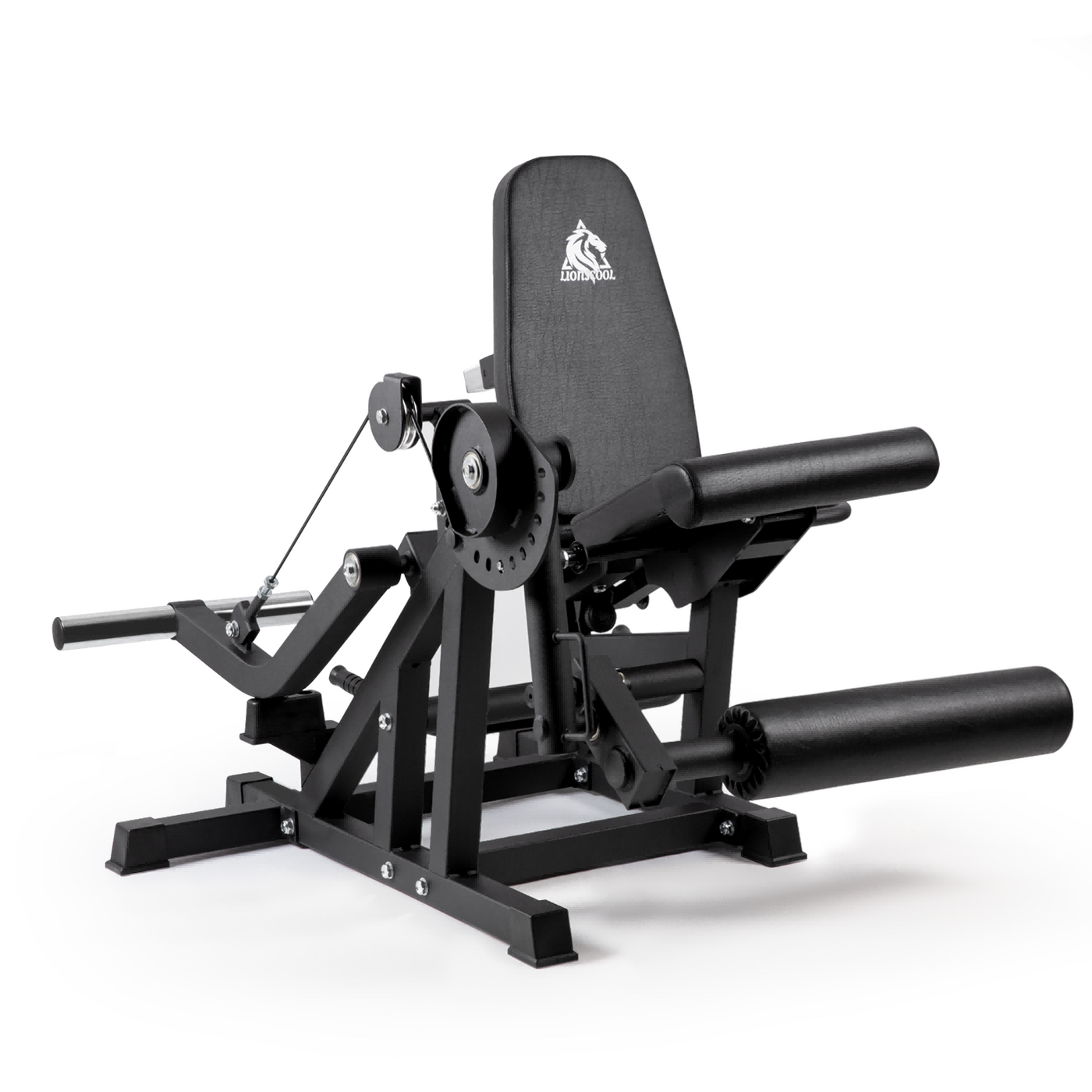 LIONSCOOL Leg Extension and Curl Machine V4.0, Adjustable Seated and Prone Lower Body Exercise ...