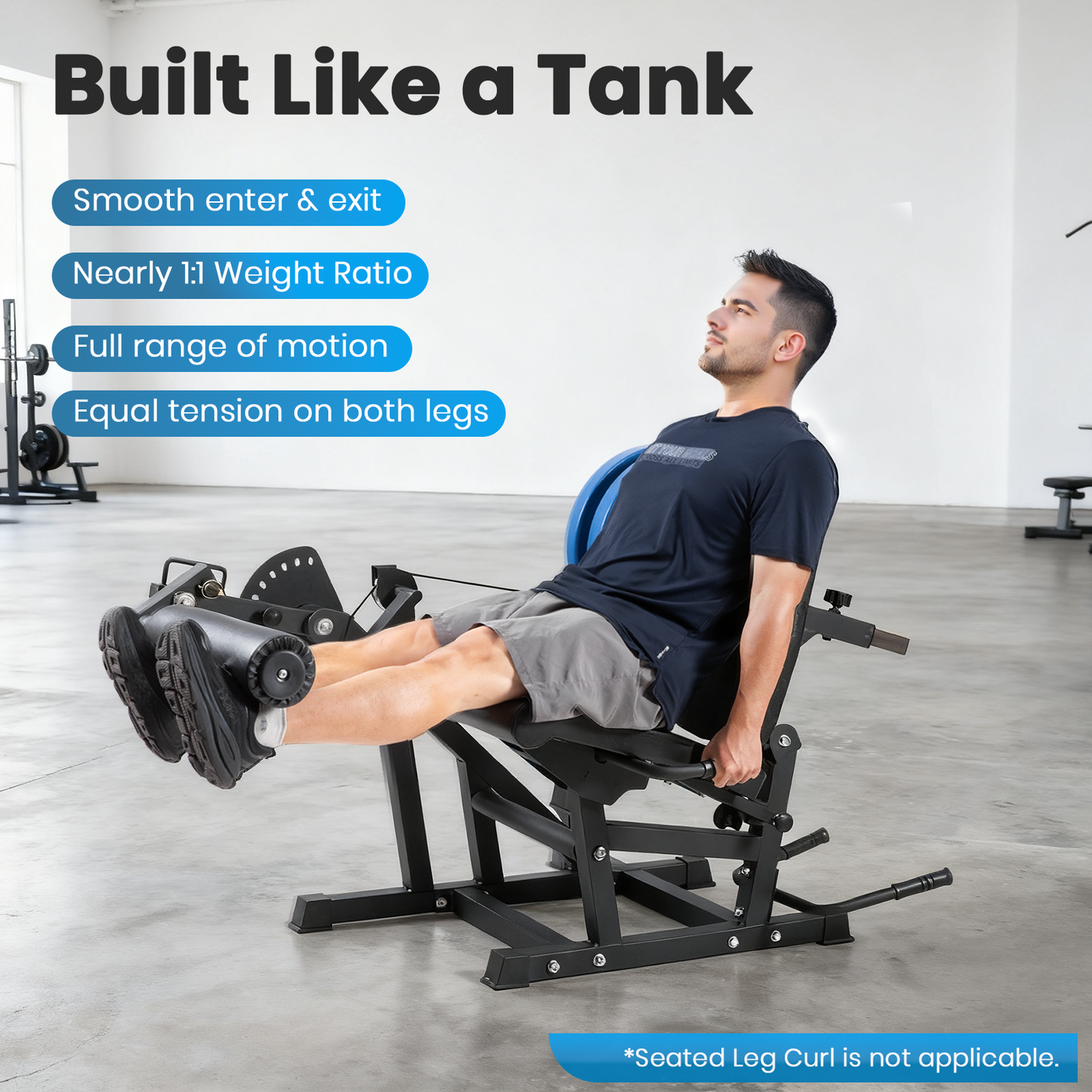 LIONSCOOL Leg Extension and Curl Machine V4.0, Adjustable Seated and ...