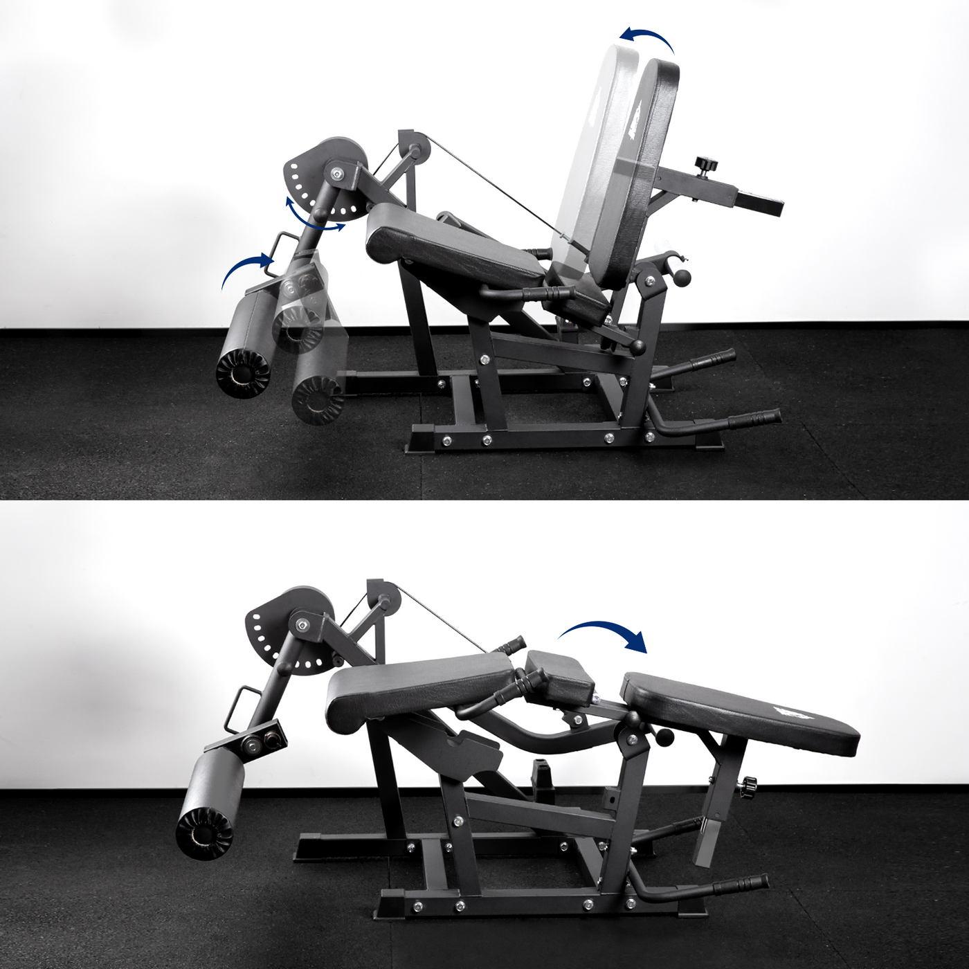 LIONSCOOL Leg Extension and Curl Machine V4.0, Adjustable Seated and ...