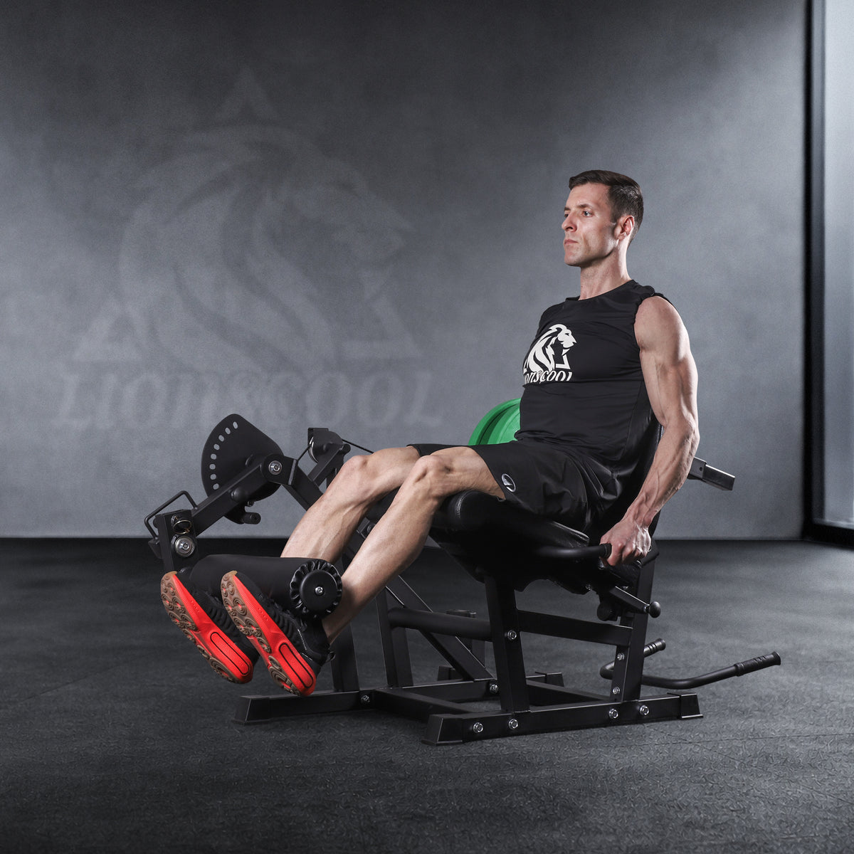 LIONSCOOL Leg Extension and Curl Machine V4.0, Adjustable Seated and ...