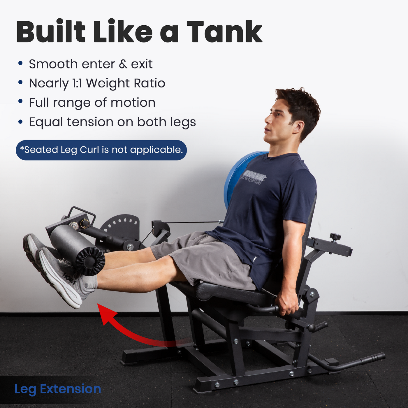 LIONSCOOL Leg Extension & Lying Leg Curl Machine V4.0, Adjustable Seated and Prone Lower Body ...