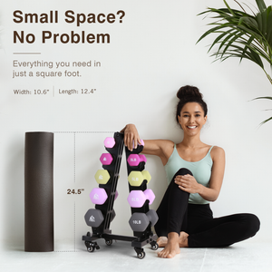 Neoprene Dumbbell Set with Rack – LIONSCOOL